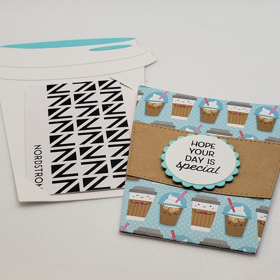 Gift Card Holder, Coffee Cup Gift Card Holder, Handmade Gift Card ...