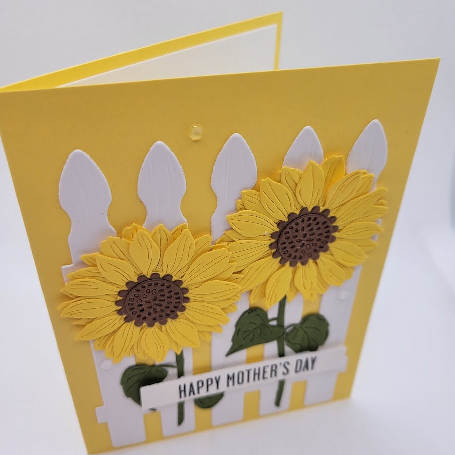 Mother's Day Card, Happy Mother's Day, Mom, Mother, Sunflower Card ...