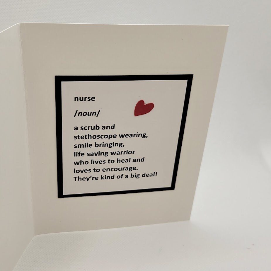 Nurse Appreciation Card - Etsy