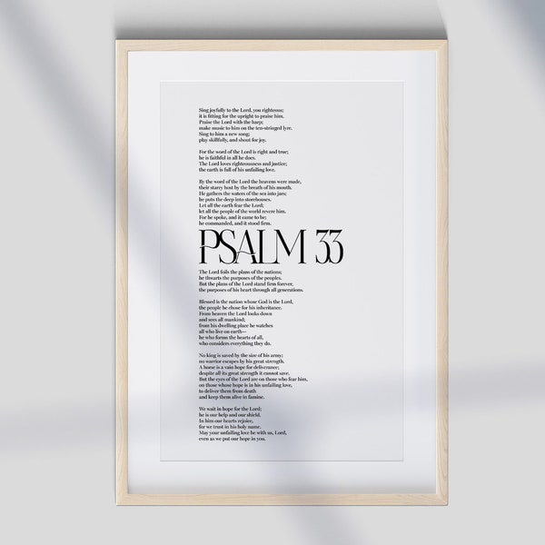 Psalm 33 - Etsy