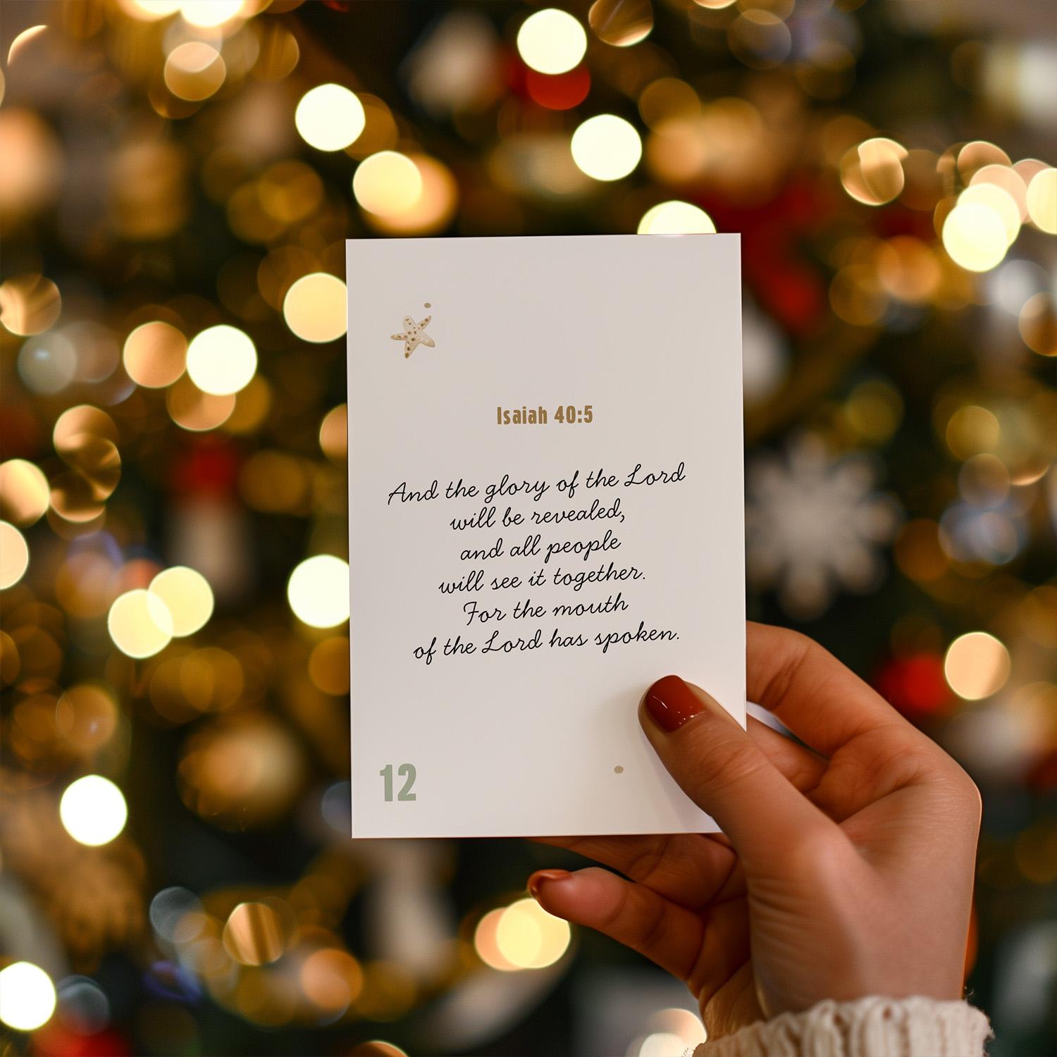 25-day Printable Advent Calendar With Bible Verses, Minimalist ...
