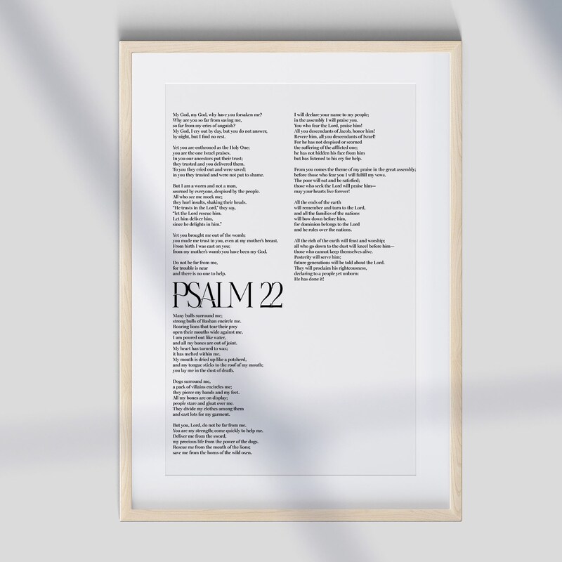 Psalm 22 3 5 - Etsy