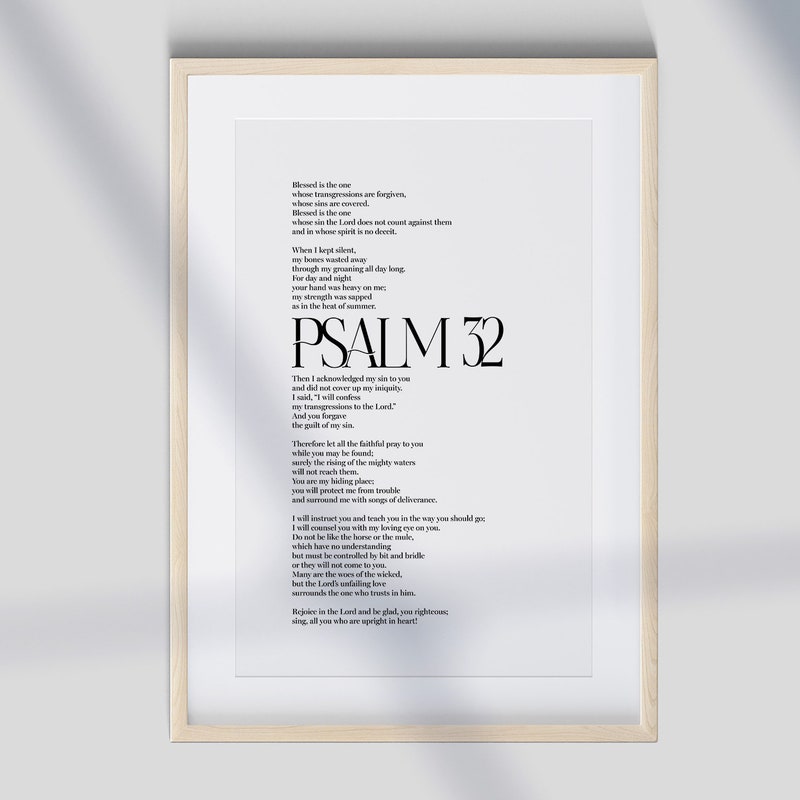Psalm 32 - Etsy