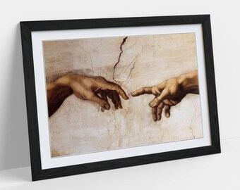Creation of Adam Poster - Etsy