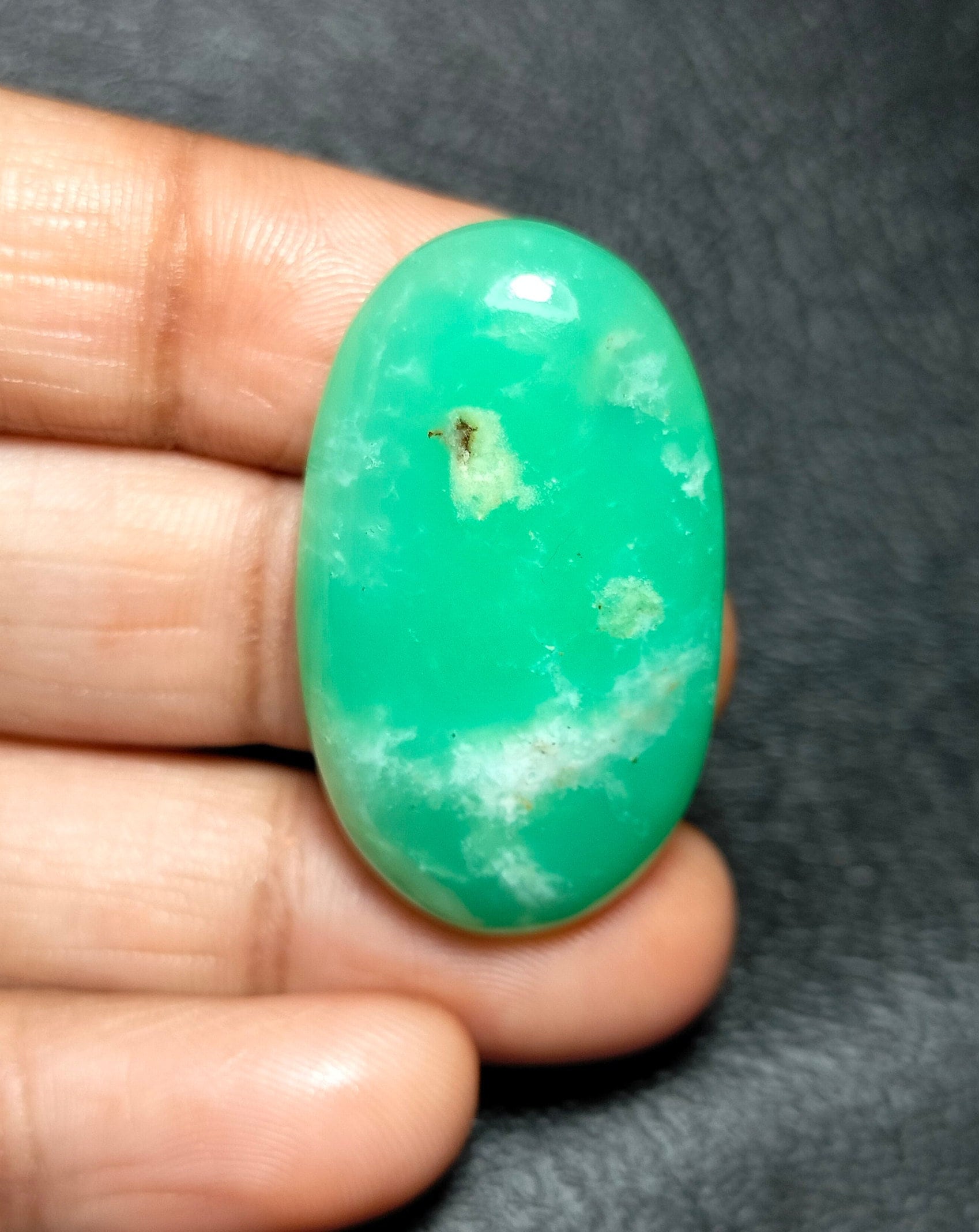 Amazing Quality Chrysoprase Gemstone Natural Chrysoprase Cabochons Handmade Chrysoprase With ...