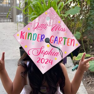 Personalized Kids Graduation Cap Topper, Kindergarten Grad Cap Topper ...