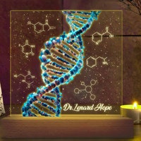 Personalized DNA Science Molecule Nightlight,custom Helix Pendant ...