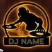 Personalized Name DJ Metal Sign With Led Lights, Custom DJ Gifts ...