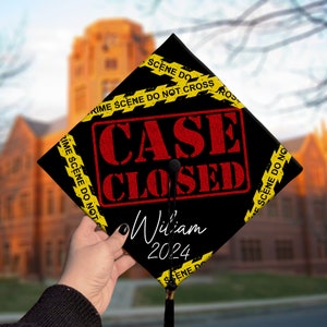 Custom Criminal Justice Graduation Cap Topper, Criminology Grad Cap ...