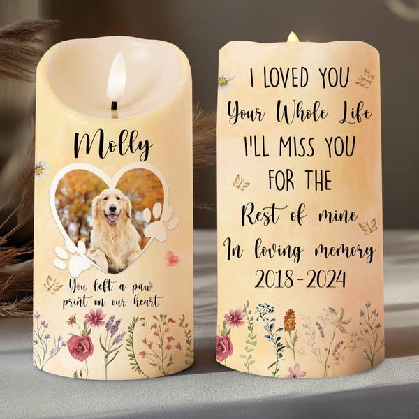 Led Candle Loss of Pet - Etsy UK