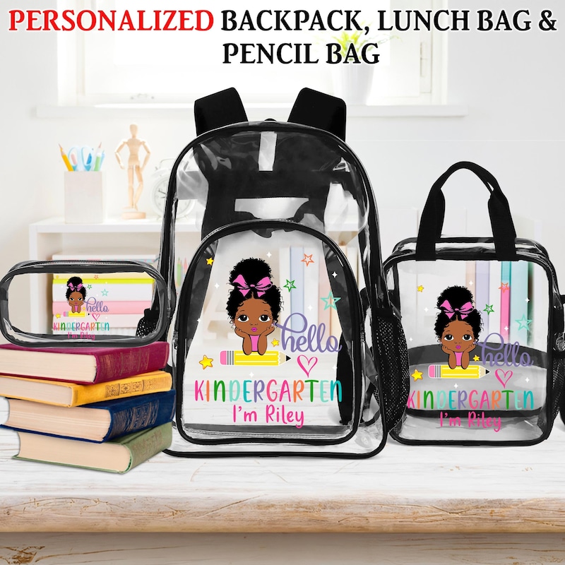 School Book Bag Black Girl - Etsy