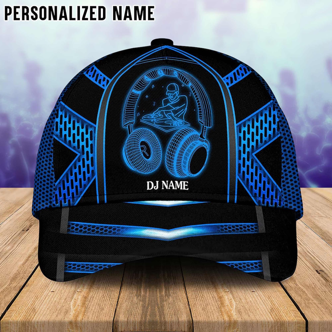 Personalized Name DJ Player Hat, Christmas Gifts for DJ, DJ Table Cap ...