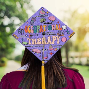 Personalized Occupational Therapy Graduation Cap Topper, Occupational ...