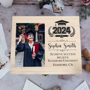 Personalized Photo Graduation Memory Keepsake Box, Custom Graduation ...