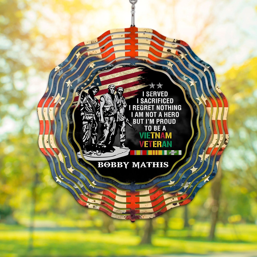 Custom I'm Proud to Be A Vietnam Veteran Wind Rotator, I Served I ...