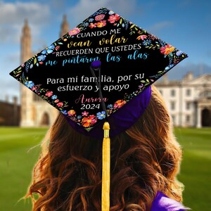 Personalized Mexican Grad Cap Topper Spanish Graduation Cap Topper ...
