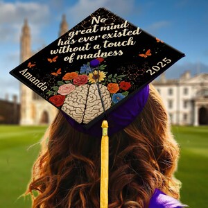 Personalized Psychology Graduation Cap Topper, Psychologist Graduation ...