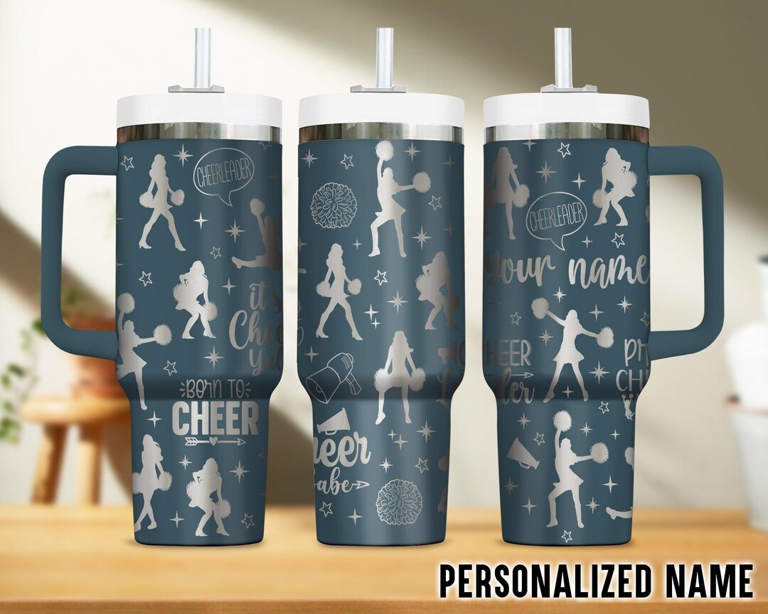 Personalized 40oz Laser Engraved Tumbler for Cheerleaders, Cheerleading ...