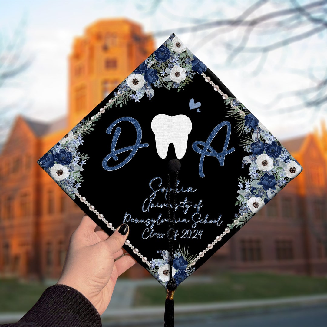 Personalized Dental Assistant Graduation Cap Topper, Class of 2024 ...