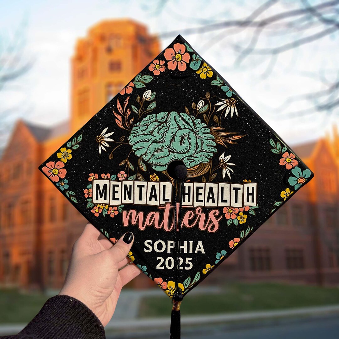 Personalized Psychology Graduation Cap Topper, Psychologist Graduation ...