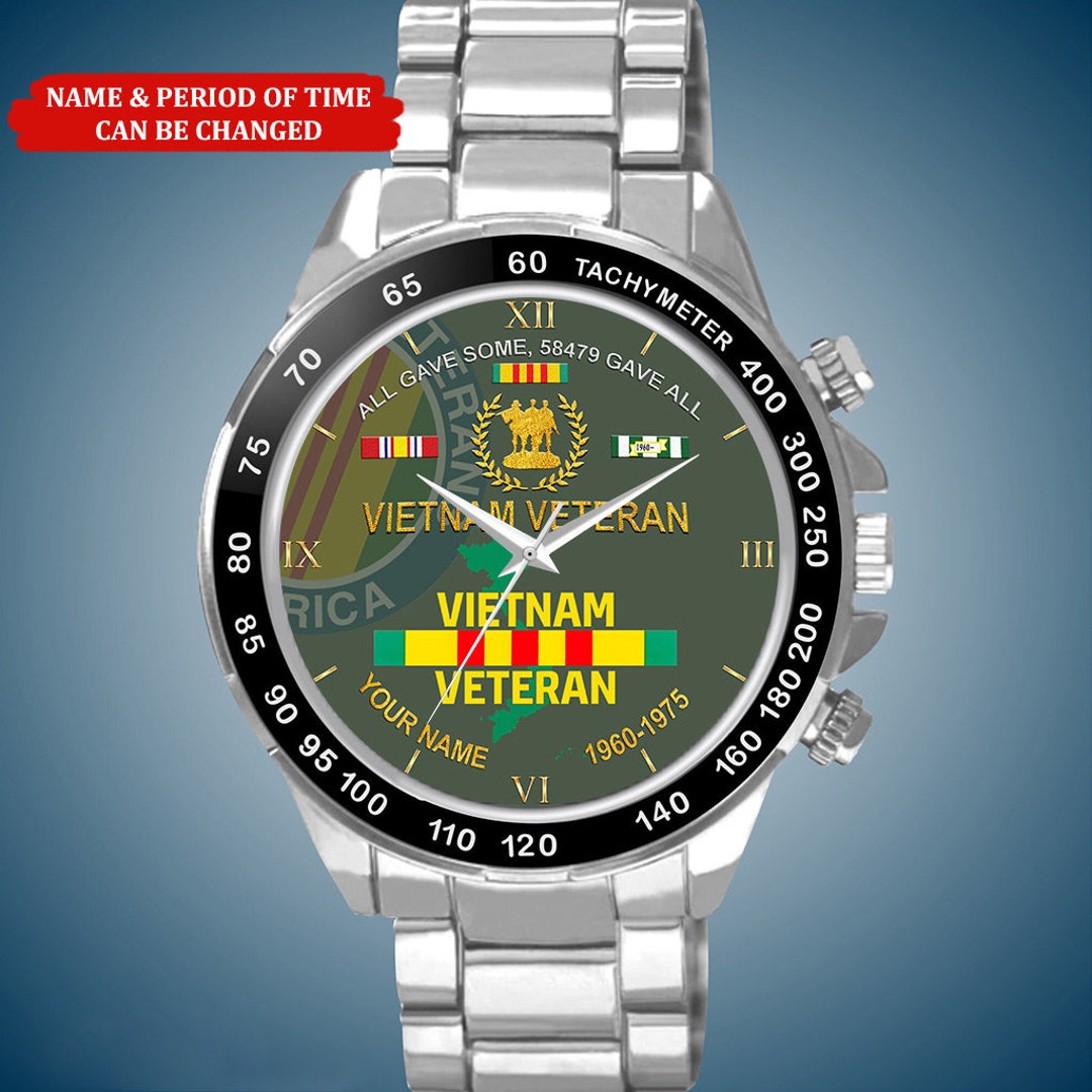 Personalized All Gave Some 58479 Gave All Vietnam Veteran Watch, Proud ...