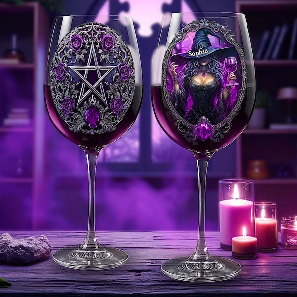 Gothic Wine Glass - Etsy