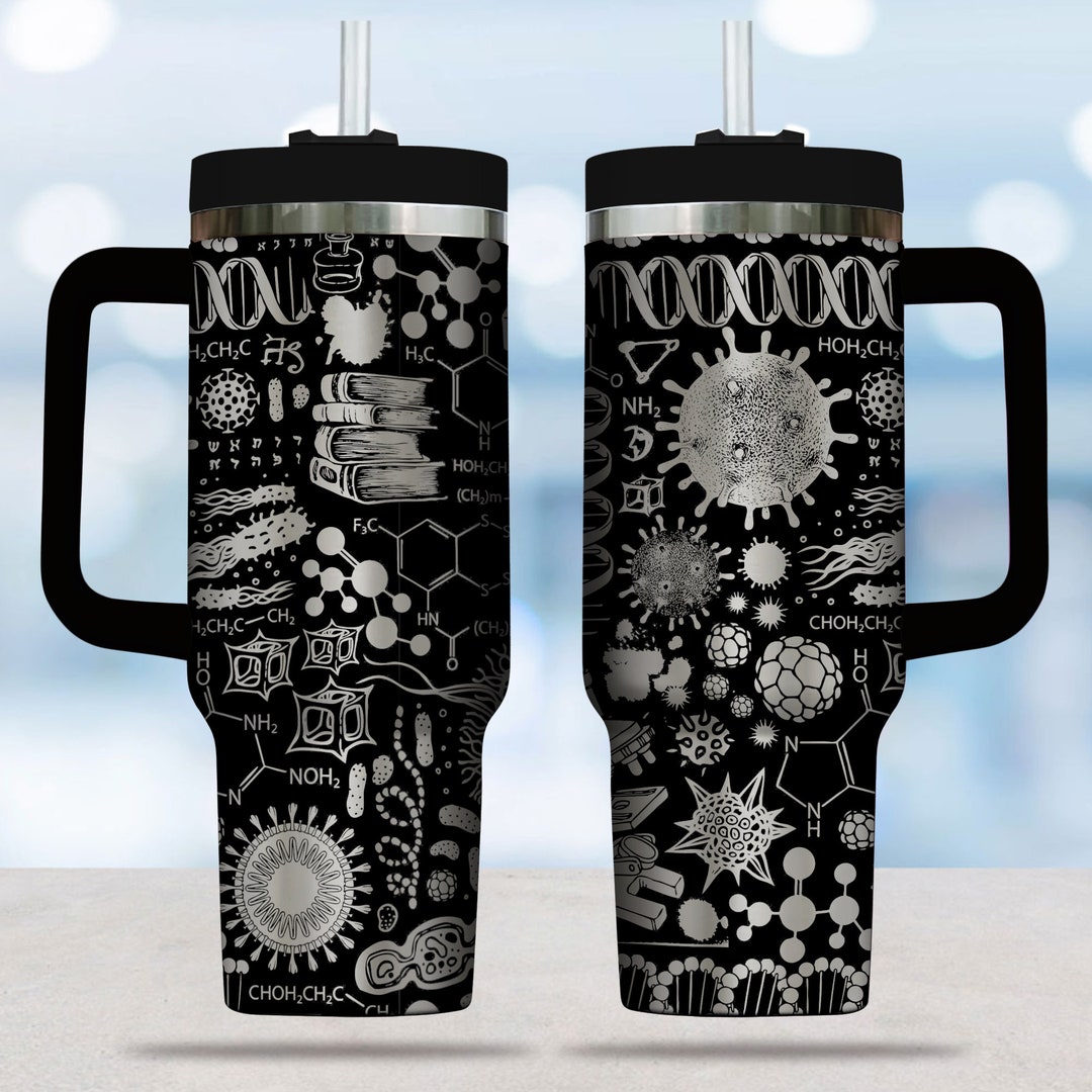Custom Genetics& DNA 40oz Engraved Tumbler, Biology Science Tumbler for ...