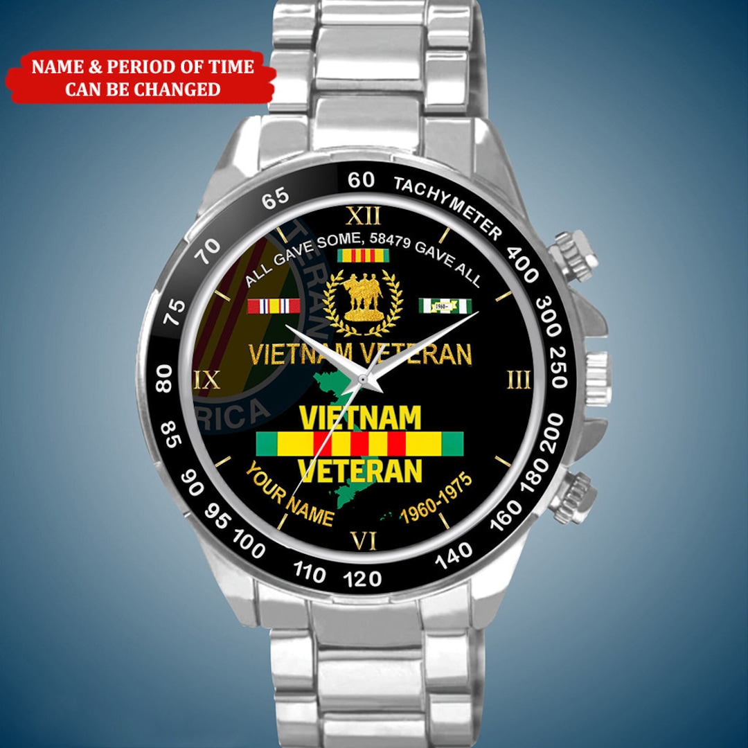 Personalized All Gave Some 58479 Gave All Vietnam Veteran Watch, Proud ...