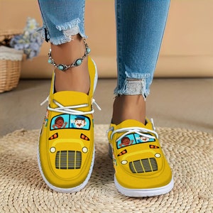 Personalized School Bus Driver Dude Shoes, Bus Driver Sneakers, Back to ...