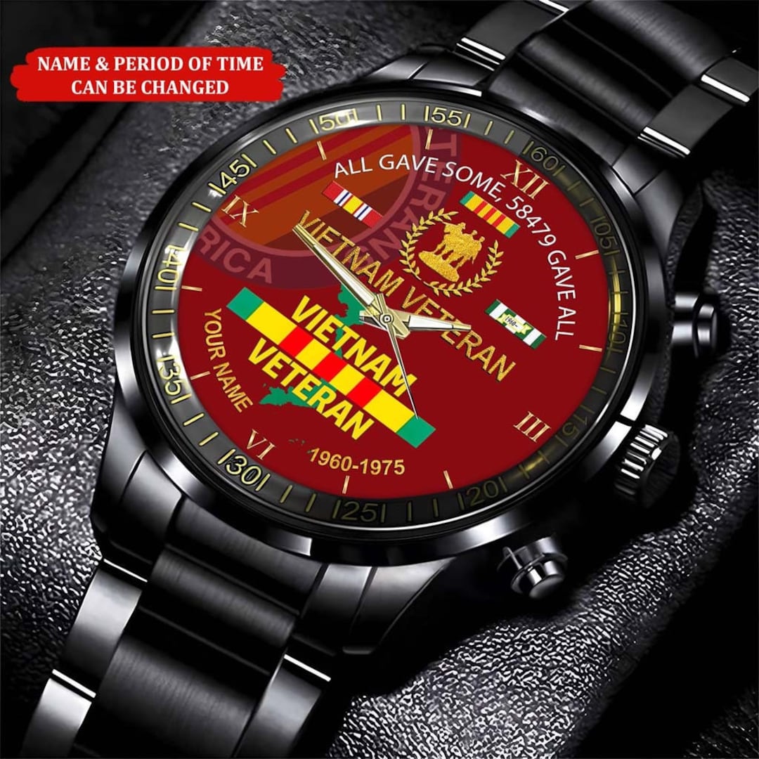 Personalized All Gave Some 58479 Gave All Vietnam Veteran Watch, Proud ...