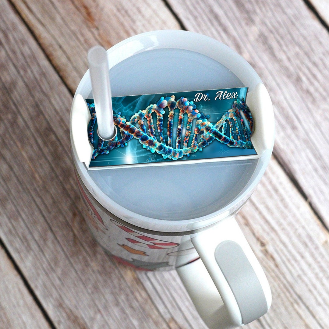 Personalized DNA 30oz 40oz Tumbler Name Plate, Biology Science Gift for ...
