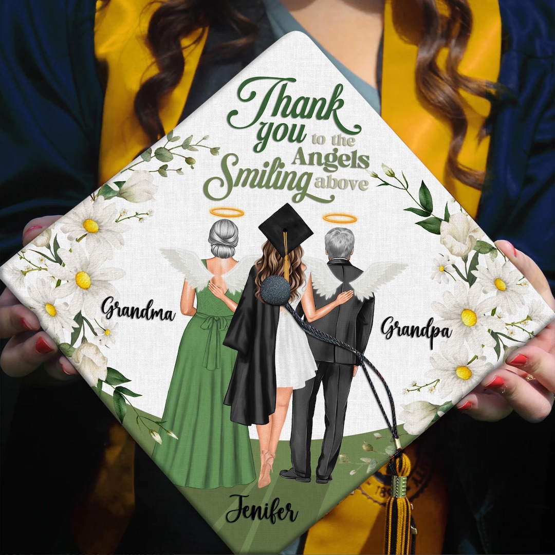 Personalized Thank You Parents Grad Cap Topper Class of 2024, Custom ...