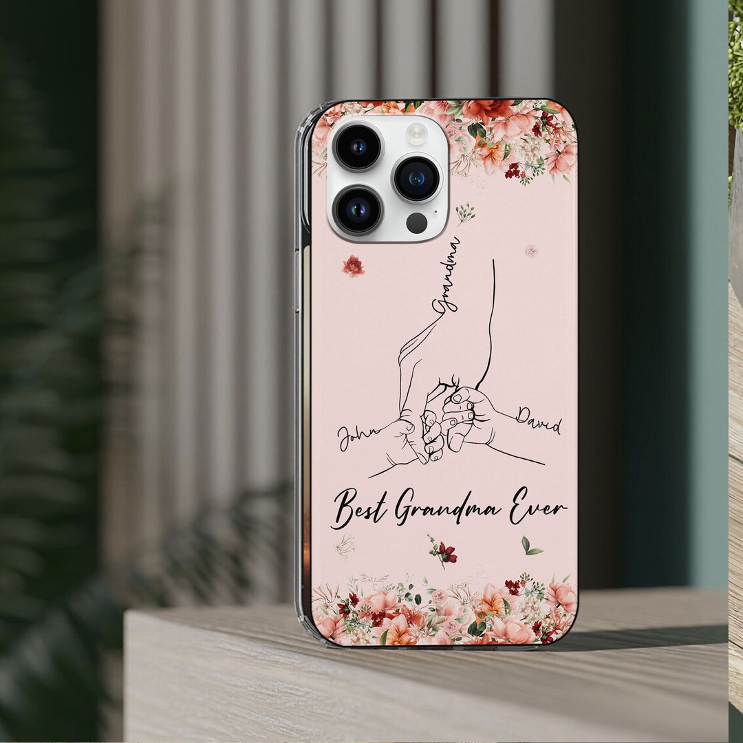 Personalized Grandma Phone Case With Grandkids Names, Christmas Gift ...