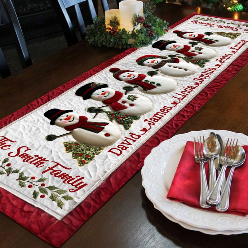 Personalized Table Runner - Etsy