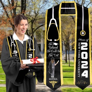 Personalized Nursing Graduation Stoles, Nursing Sash Graduation, Class ...