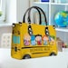 Personalized School Bus Driver Leather Handbag With Handle, Back to ...