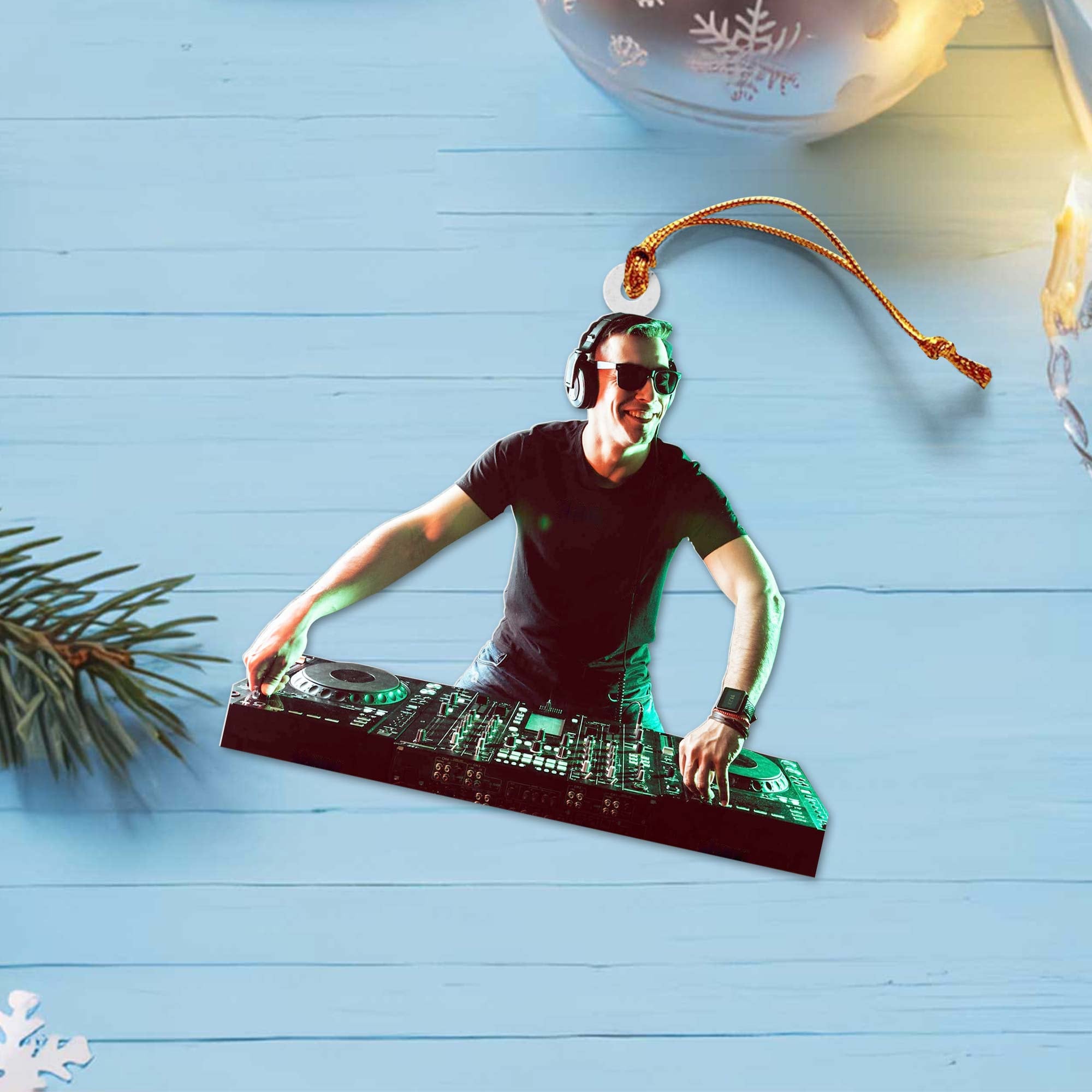 Personalized Photo DJ Controller Ornament, Christmas Gifts for DJ, DJ ...