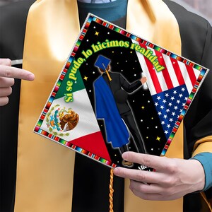 Custom Mexican Graduation Cap for Men, Personalized Male Latin Cap ...