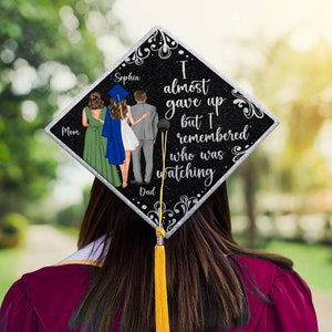 Personalized Thank You Parents Grad Cap Topper Class of 2025, Custom ...