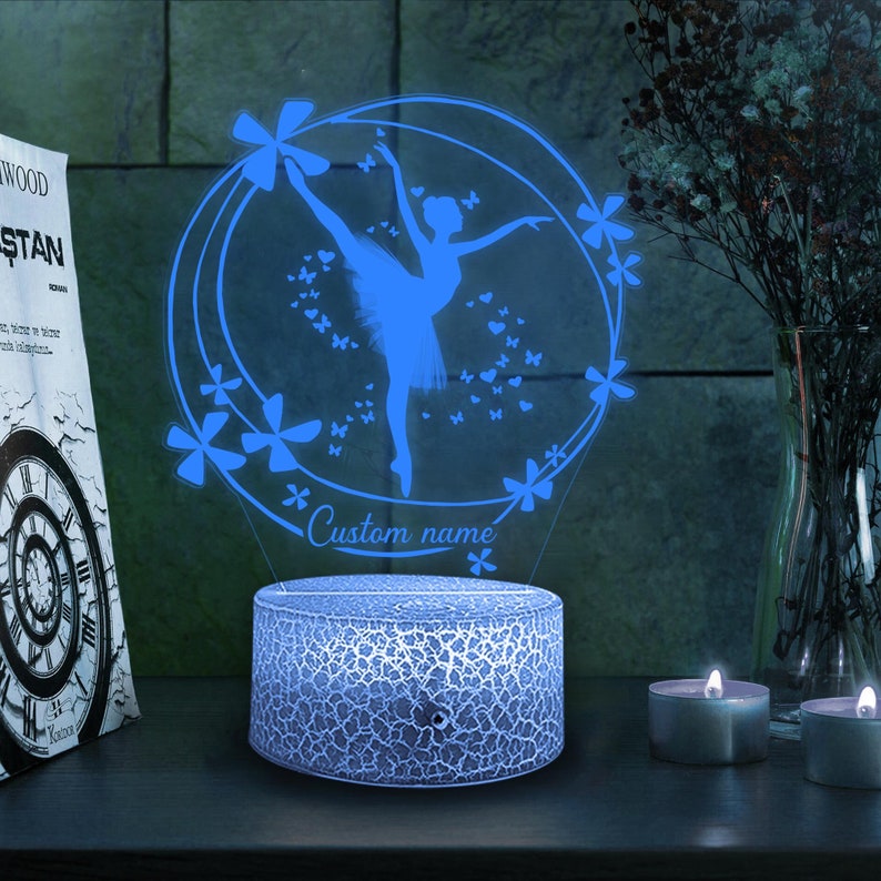 Personalized Name Ballerina Lamp, Ballet Gifts, Dancing Teacher Gifts ...