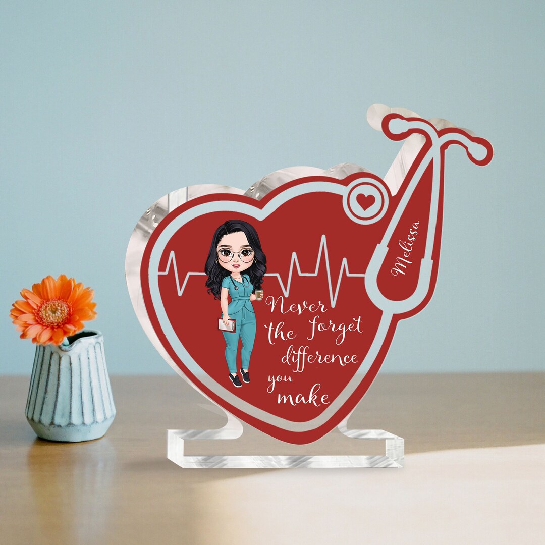 Personalized Thank You Gift for Nurse Acrylic Block, RN Nurse Plaque ...