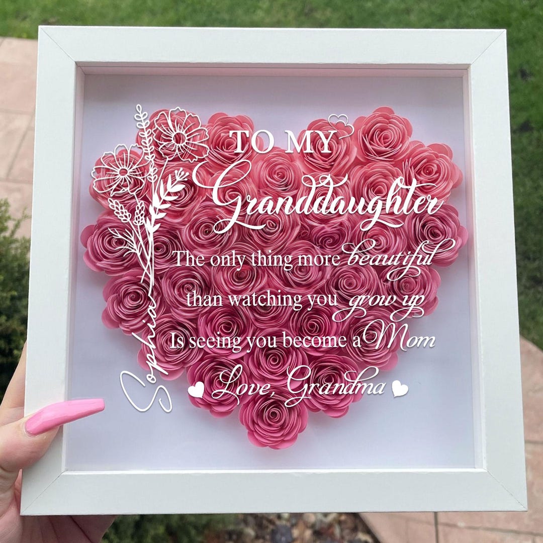 Personalized Mother’s Day Shadow Box for Granddaughter Gift From ...