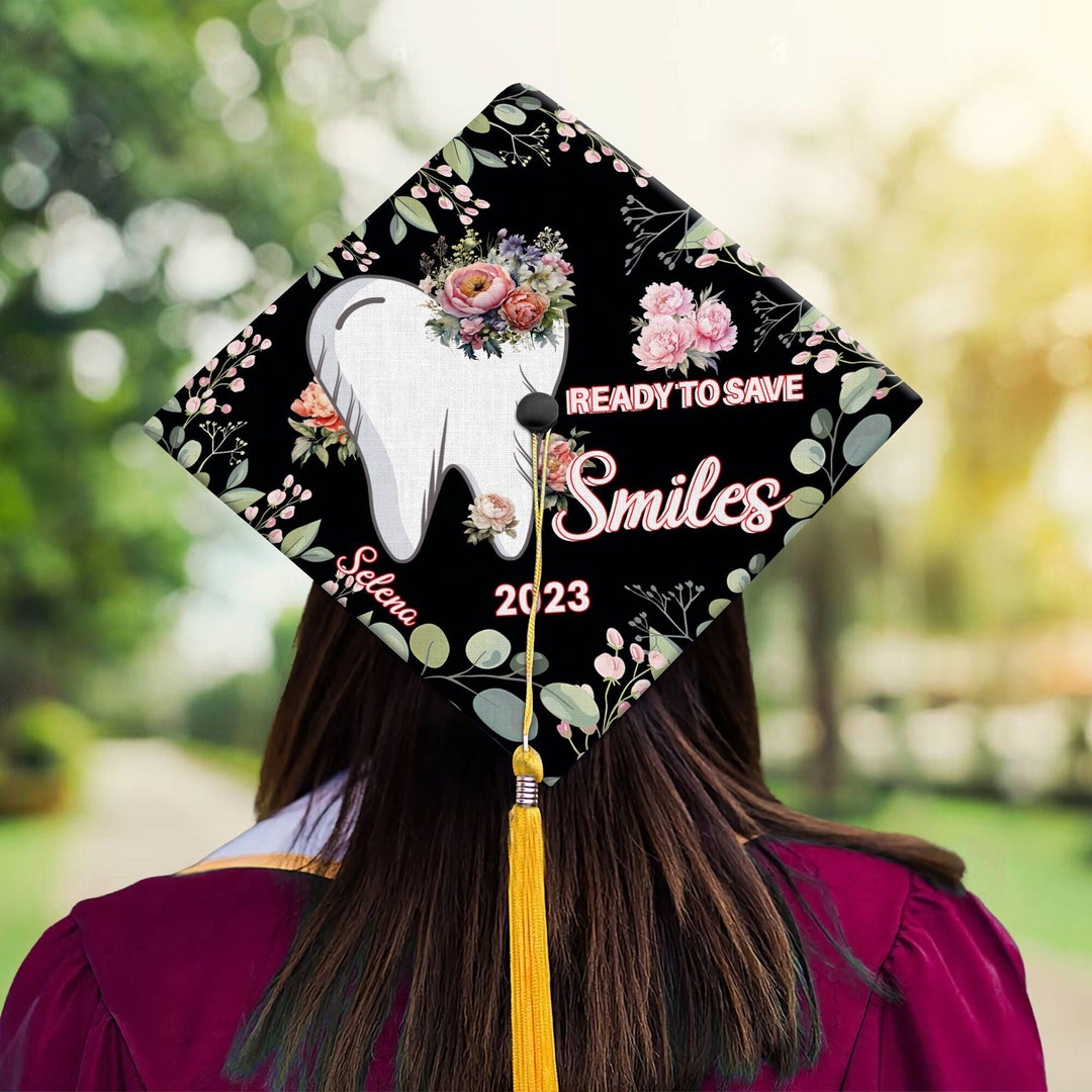 Personalized Dentist Graduation Cap Topper, Dentist Grad Cap Topper ...