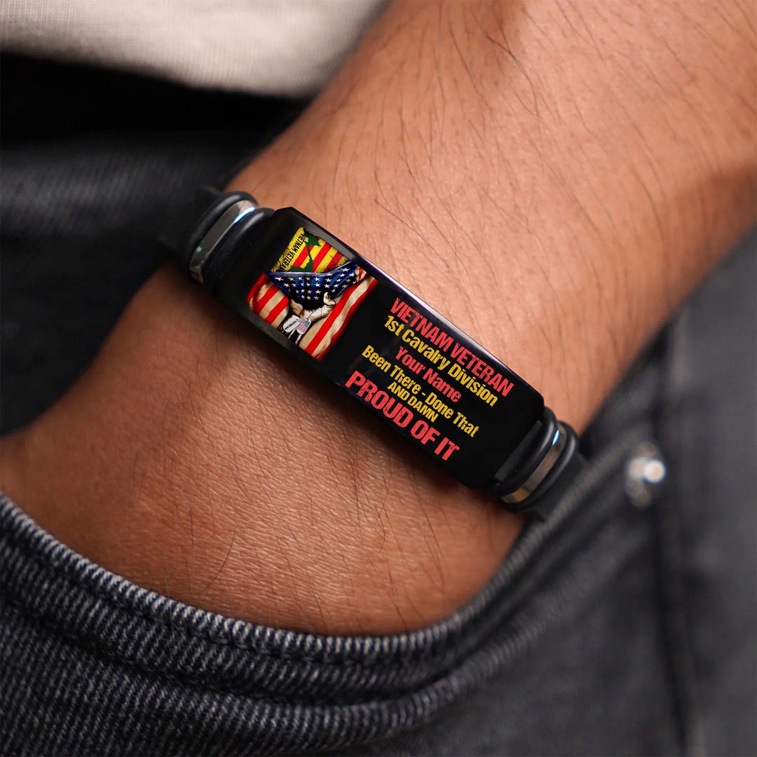 Personalized Vietnam Veteran Men Bracelet, Been There Done That and ...