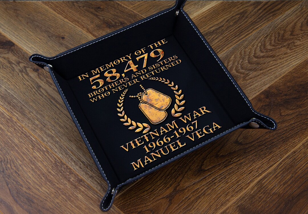 Custom in Memory of 58479 Brothers and Sisters Vietnam Veteran Leather ...