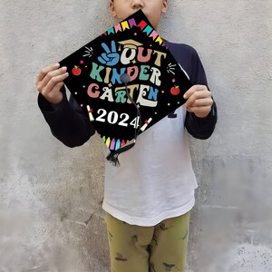 Out Kindergarten Graduation Cap Topper, Kindergarten Grad Cap Topper ...