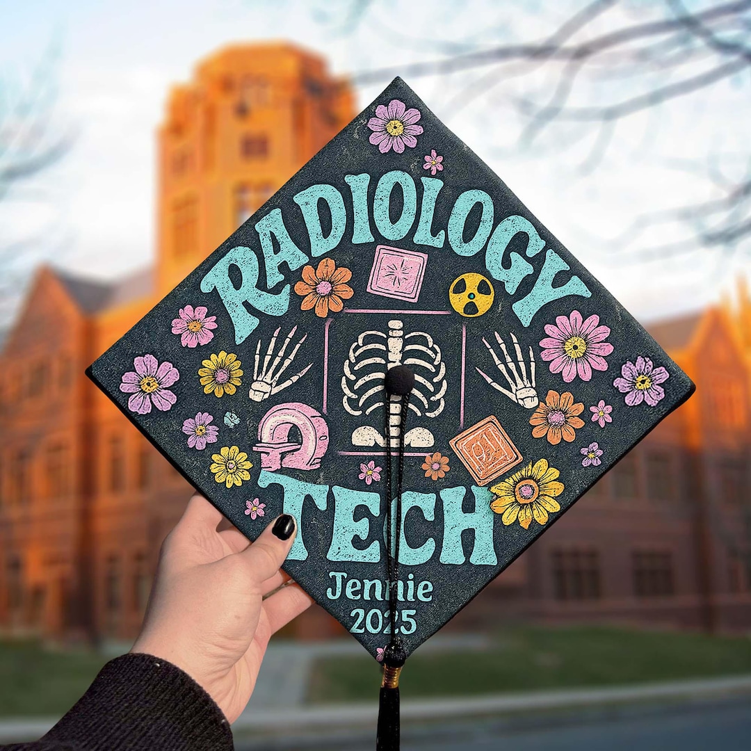 Custom Radiology Graduation Cap Topper, Radiology Grad Cap Topper ...
