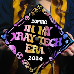 Personalized X-ray Technologist Grad Cap Topper, Rad Tech Grad Class of ...