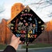 Personalized MSW Graduation Cap Topper, Social Worker Cap Topper ...