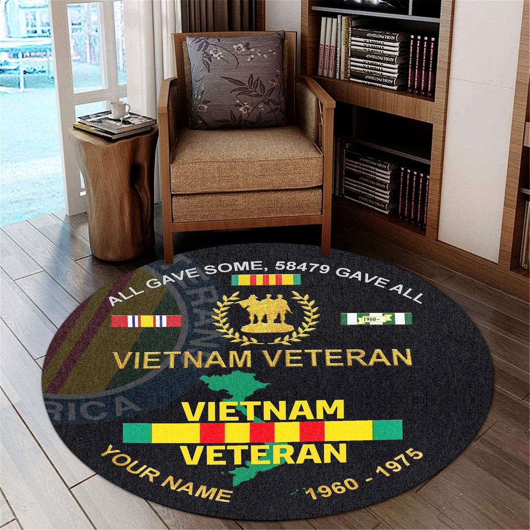Personalized All Gave Some 58479 Gave All Vietnam Veteran Rug, Proud ...